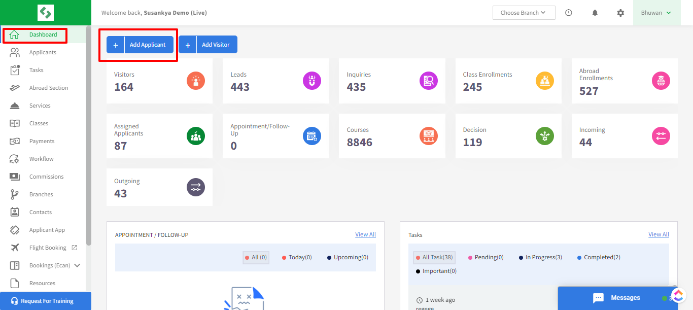 How to Add an Applicant into CMST – Consultancy Manager (CMST) Support