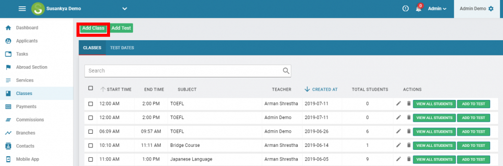 How to Create a Class in CMST – Consultancy Manager (CMST) Support