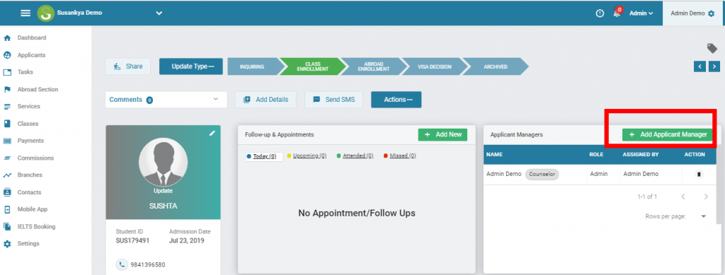 How to Add an Applicant Manager – Consultancy Manager (CMST) Support