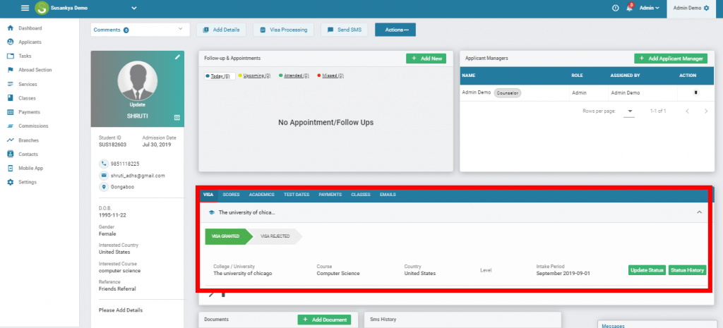 How to process Visa in CMST – Consultancy Manager (CMST) Support