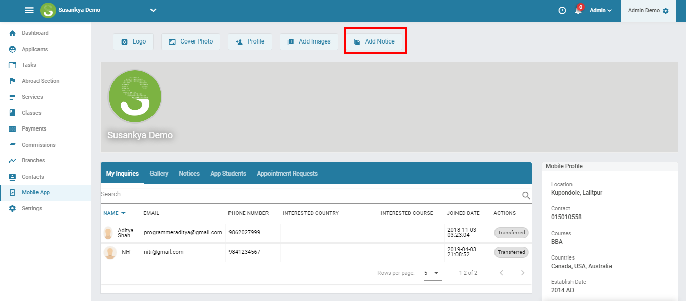 How to Send Notice to Applicants in CMST – Consultancy Manager (CMST ...